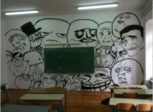 Salle de classe rage faces - Non classé - Rage Comics Francais, Troll face