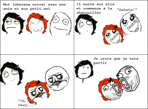 C'est gênant - Poker face - Rage Comics Francais, Troll face