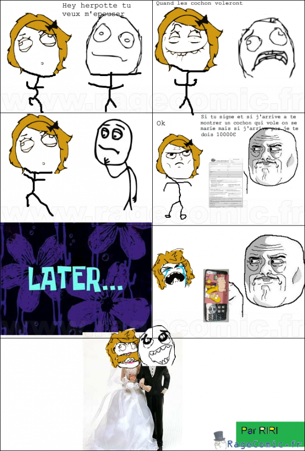 Malin ce type - Rage Guy (FFFFFUUUUUUUU) - Rage Comics Francais, Troll face