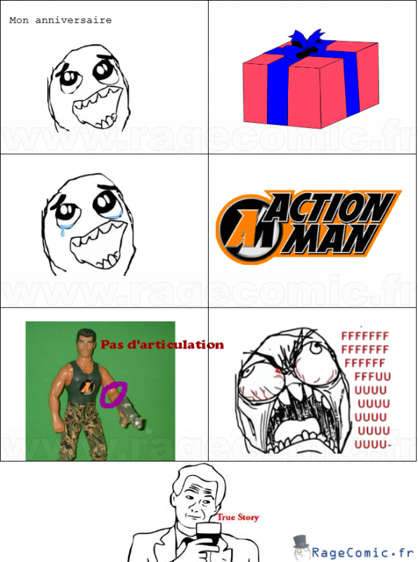 Action rage - Rage Guy (FFFFFUUUUUUUU) - Rage Comics Francais, Troll face